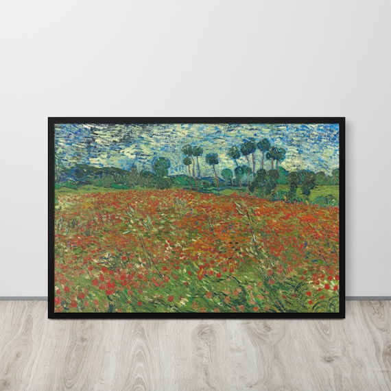 Vincent Van Gogh Poppy Field 1890 Fine Art Print - Etsy