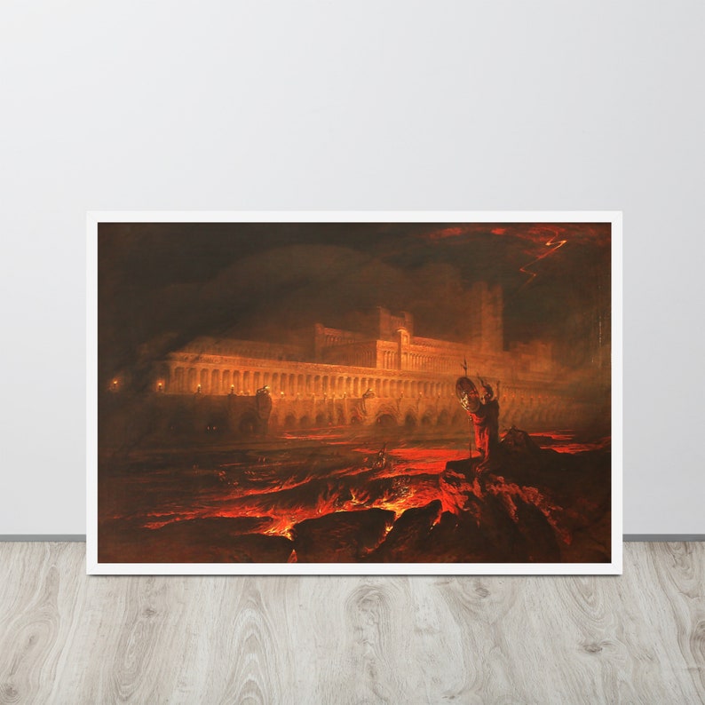 John Martin - Pandemonium (1841) - Fine Art Print - Etsy