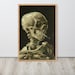 Vincent Van Gogh Skull of a Skeleton With Burning Cigarette - Etsy