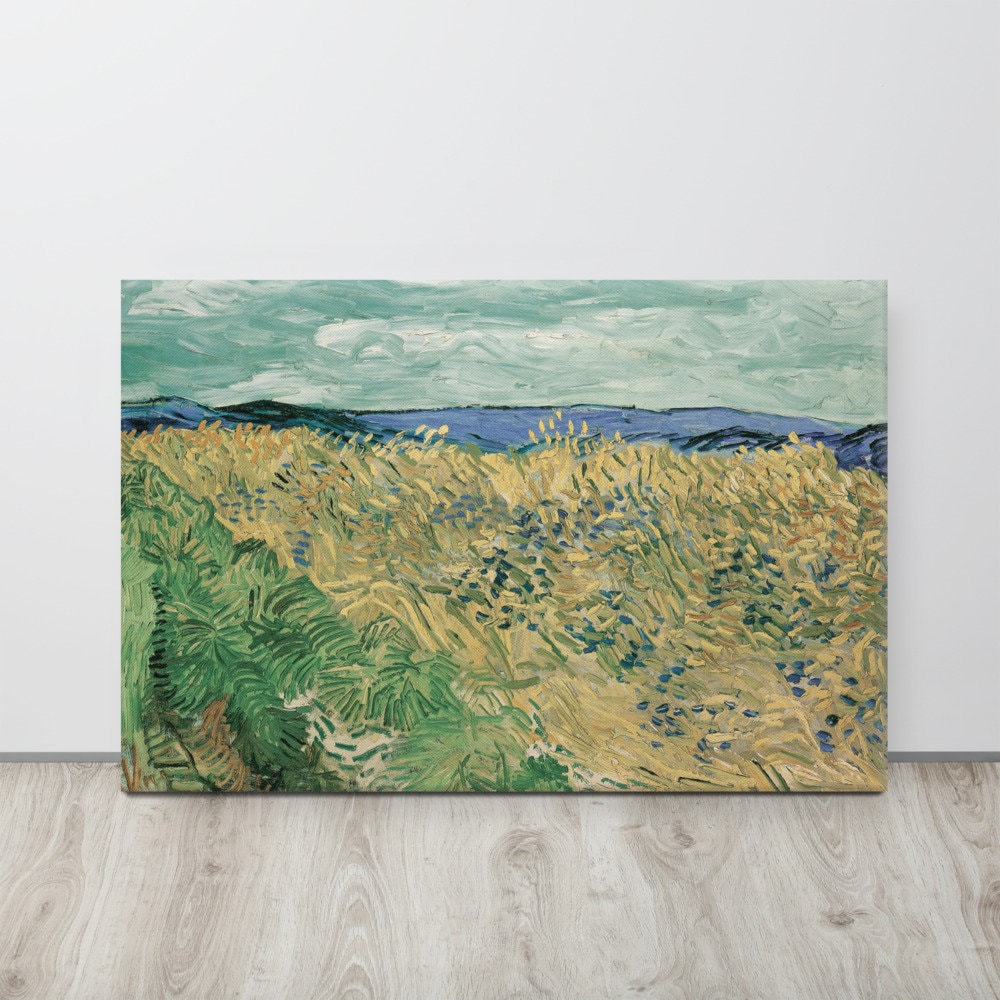 Vincent Van Gogh Wheat Field With Cornflowers 1890 Fine Art Print - Etsy