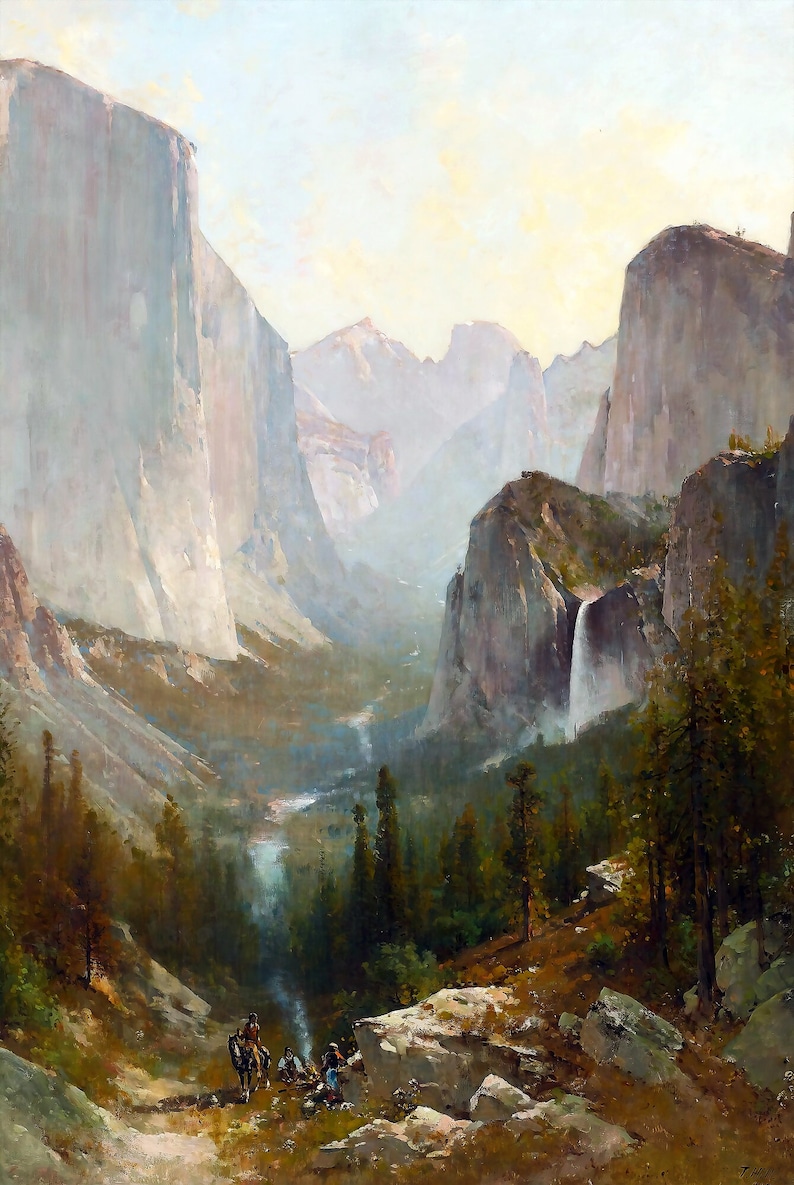 Thomas Hill - Yosemite Valley (1889) - Fine Art Print - Etsy