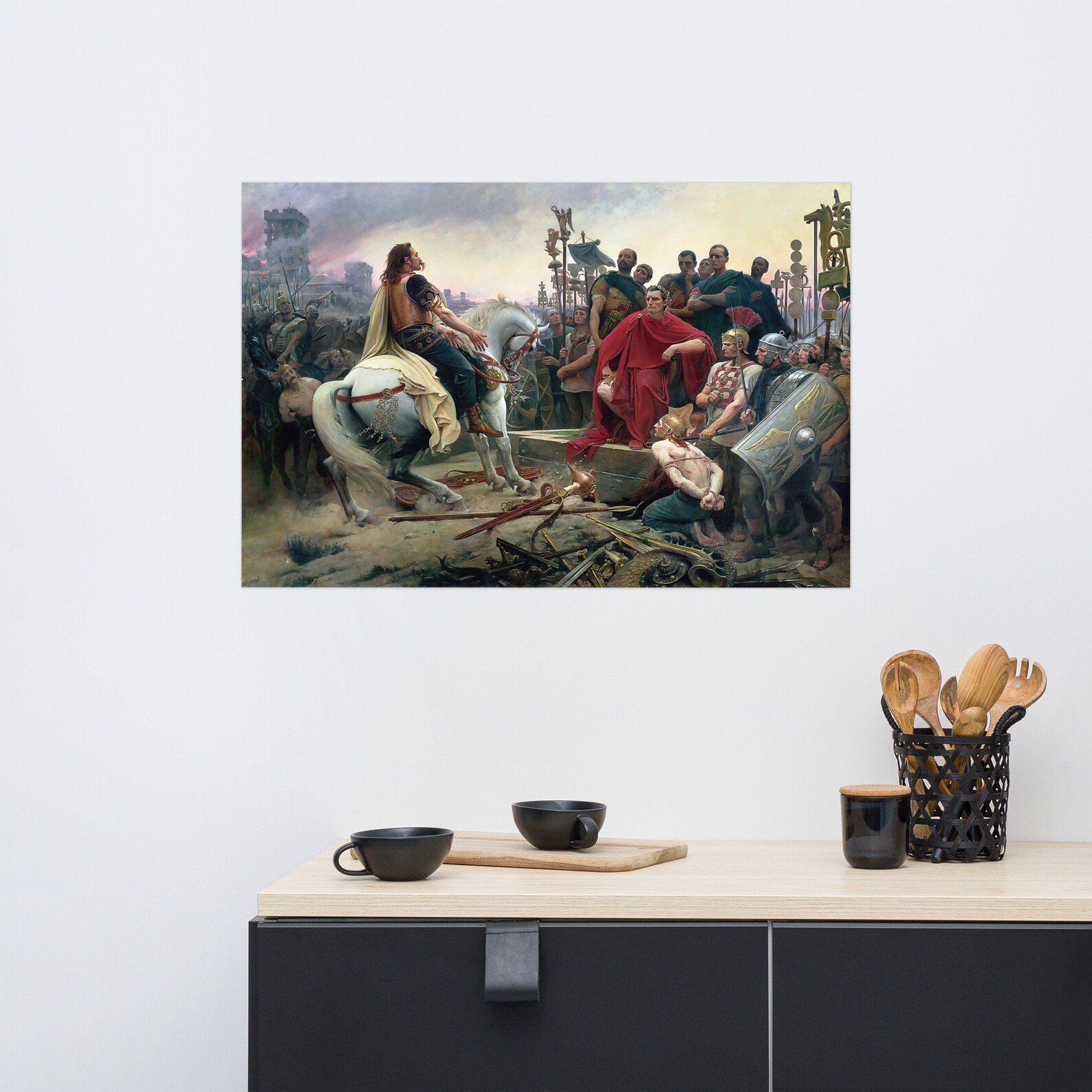 Lionel Royer - Vercingetorix Throws Down His Arms at the Feet of Julius ...