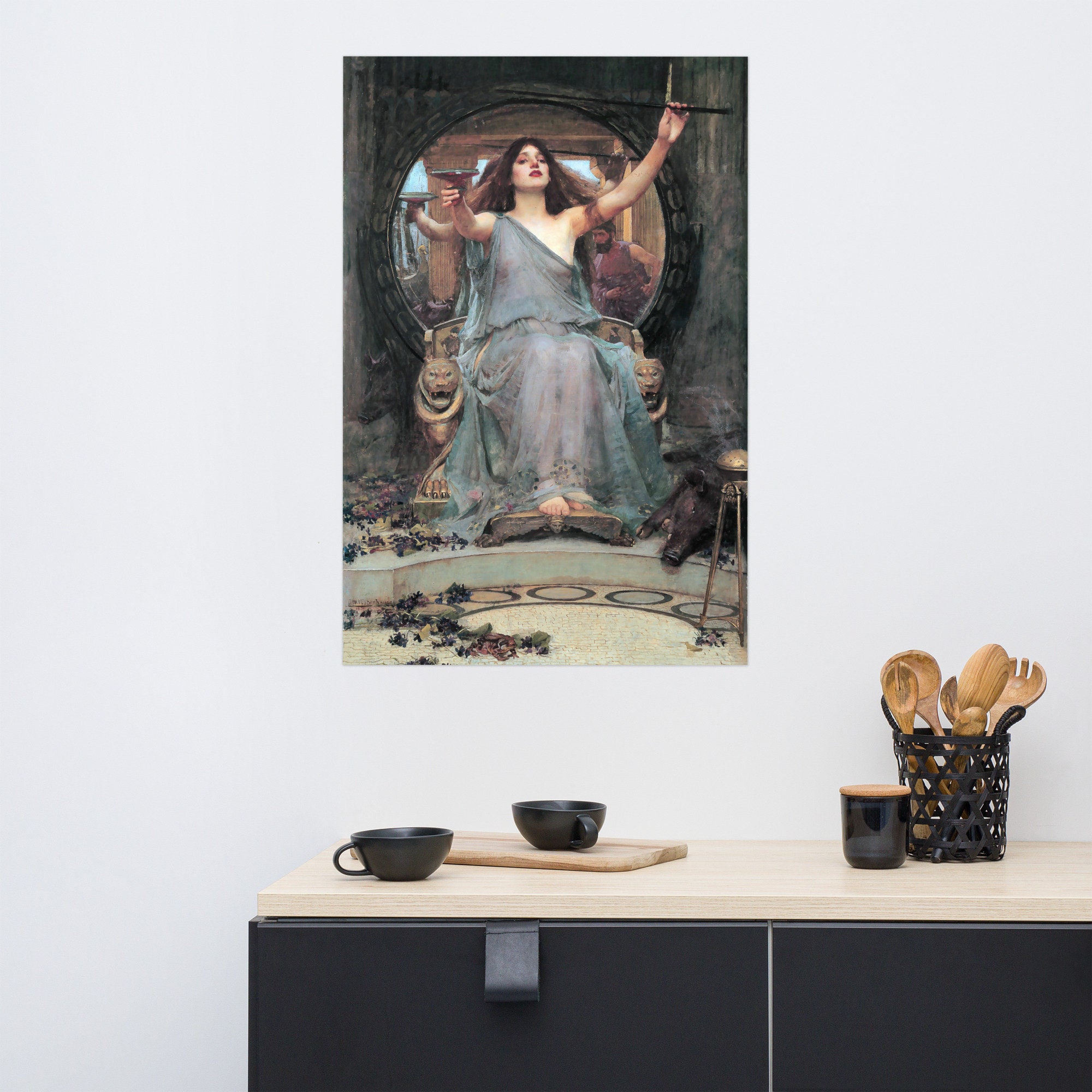 John William Waterhouse : Circe Offering the Cup to Odysseus 1891 Fine ...