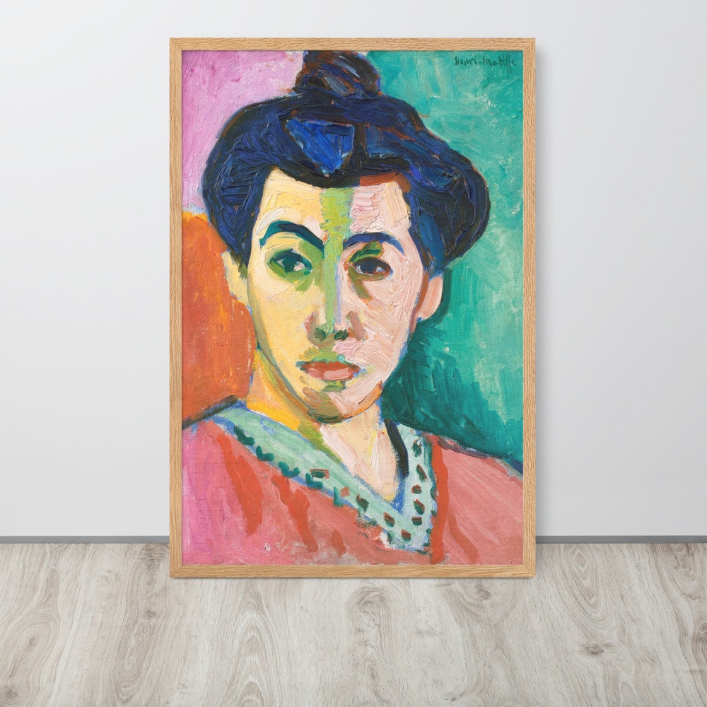 Henri Matisse Retrato de Madame Matisse: La Línea Verde 1905 Impresión ...