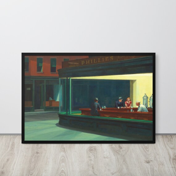Edward Hopper Nighthawks 1942 Fine Art Print | Etsy