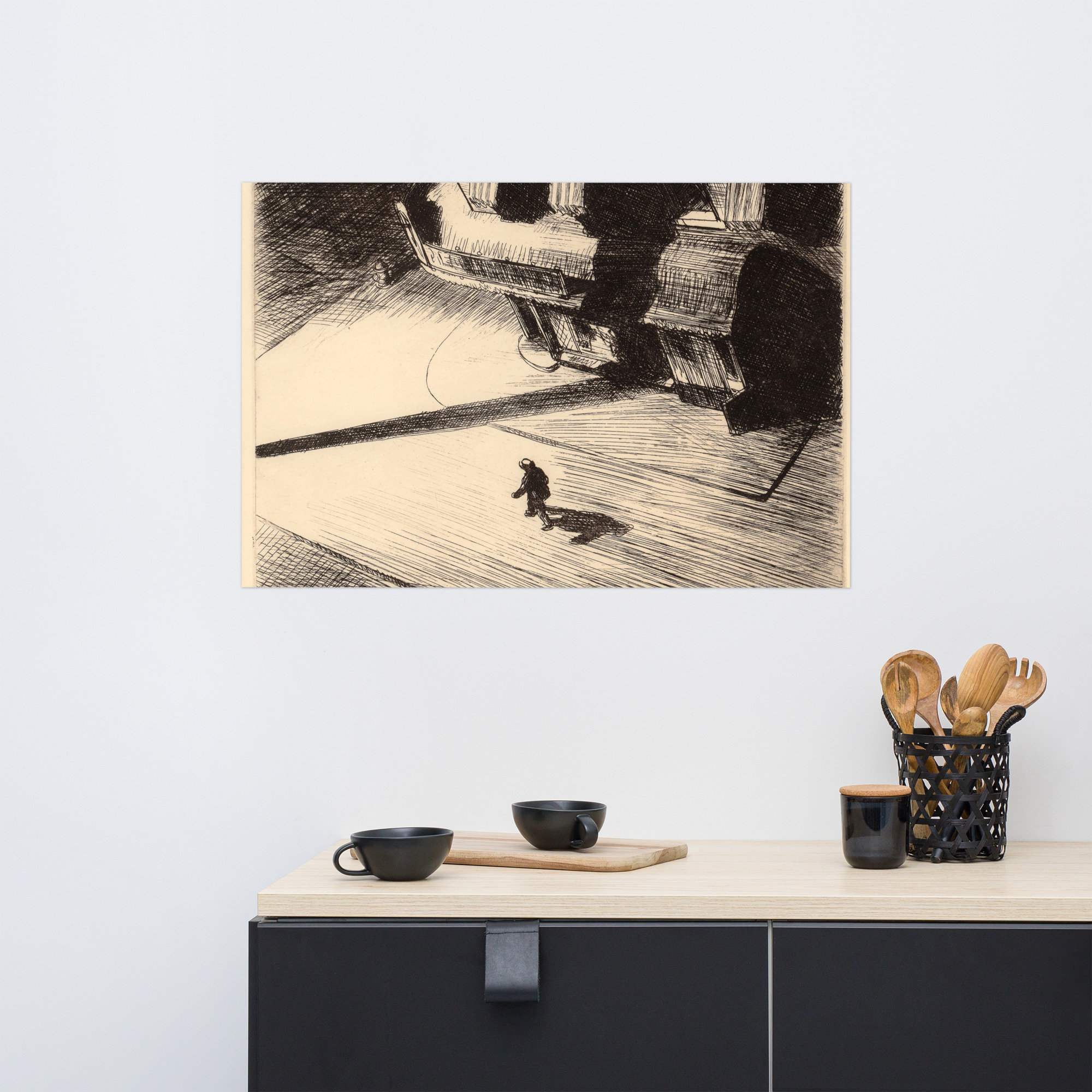 Edward Hopper - Night Shadows (1921) - Fine Art Print - Etsy