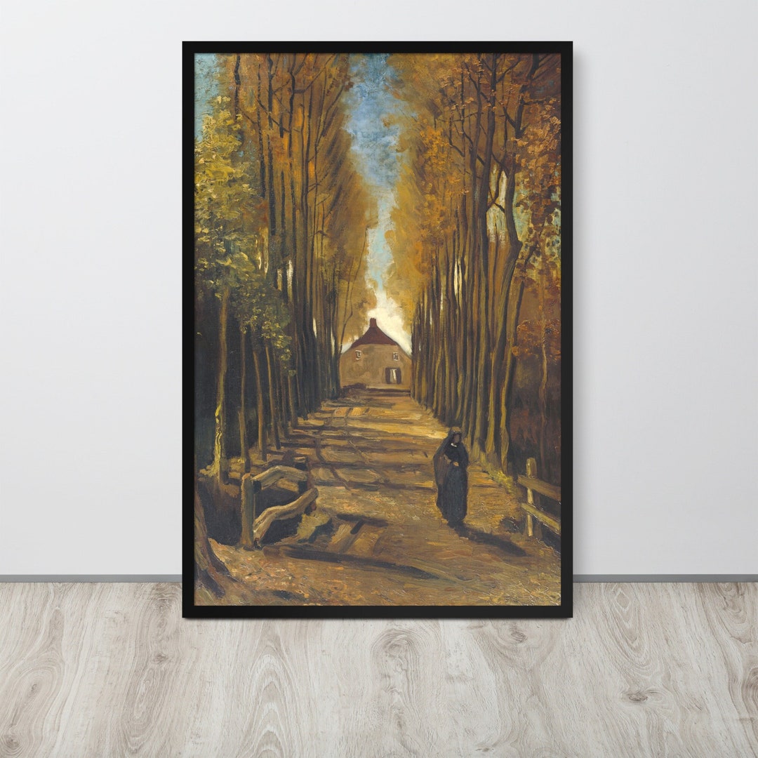 Vincent Van Gogh - Avenue of Poplars in Autumn (1884) - Fine Art Print ...