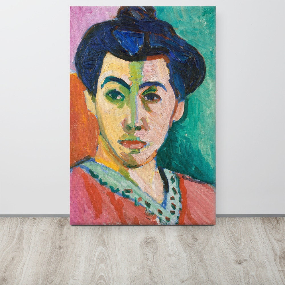Henri Matisse Retrato de Madame Matisse: La Línea Verde 1905 Impresión ...