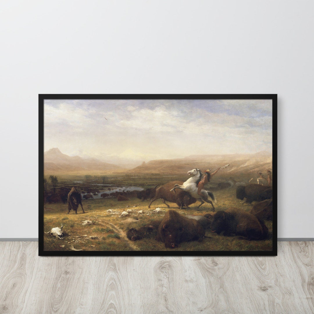 Albert Bierstadt - the Last of the Buffalo (1888) - Fine Art Print - Etsy