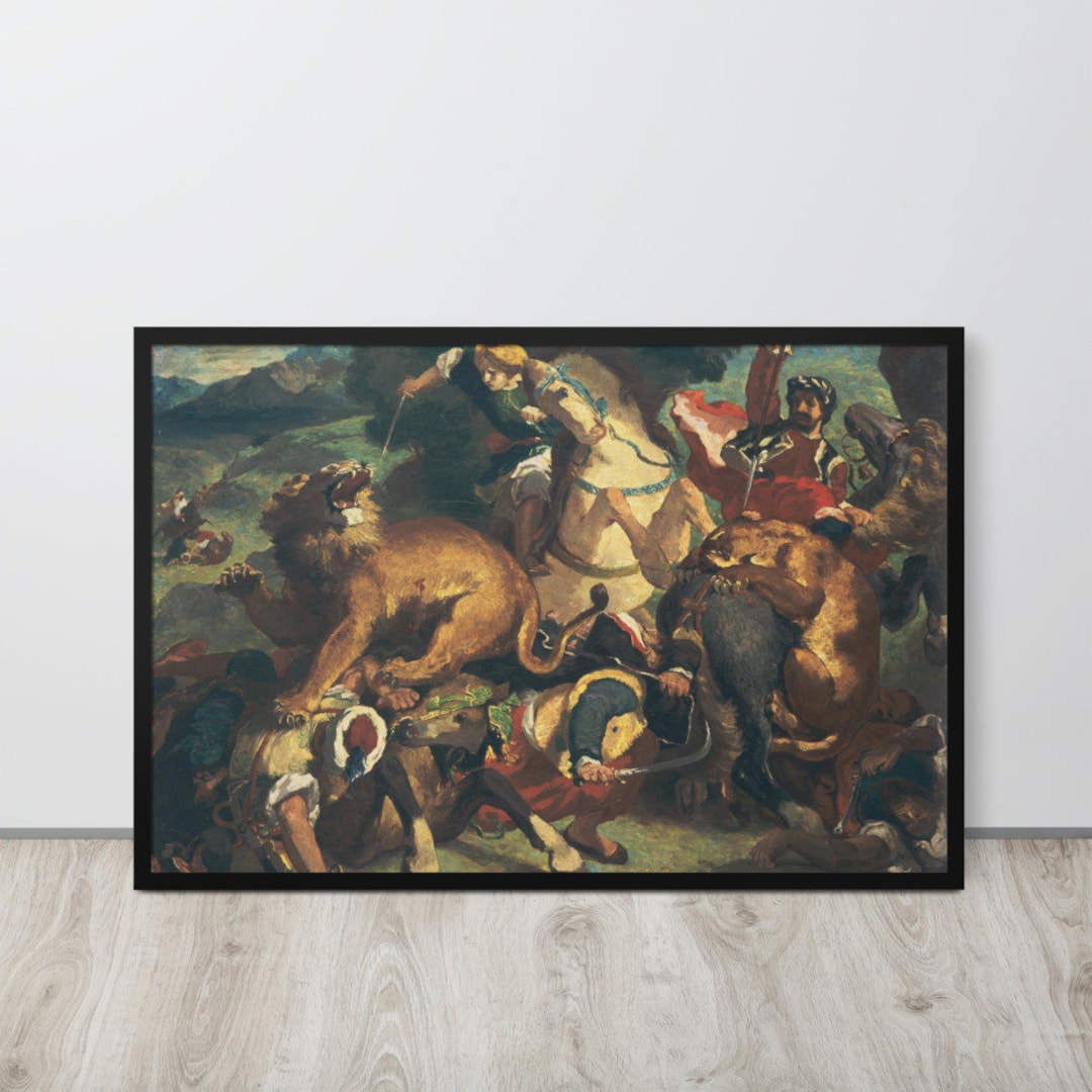 Eugene Delacroix Tiger Hunt