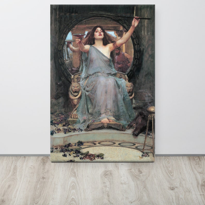 John William Waterhouse : Circe Offering the Cup to Odysseus 1891 Fine ...