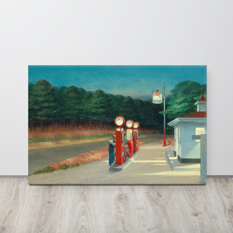 Edward Hopper - Gas (1940) - Fine Art Print - Etsy
