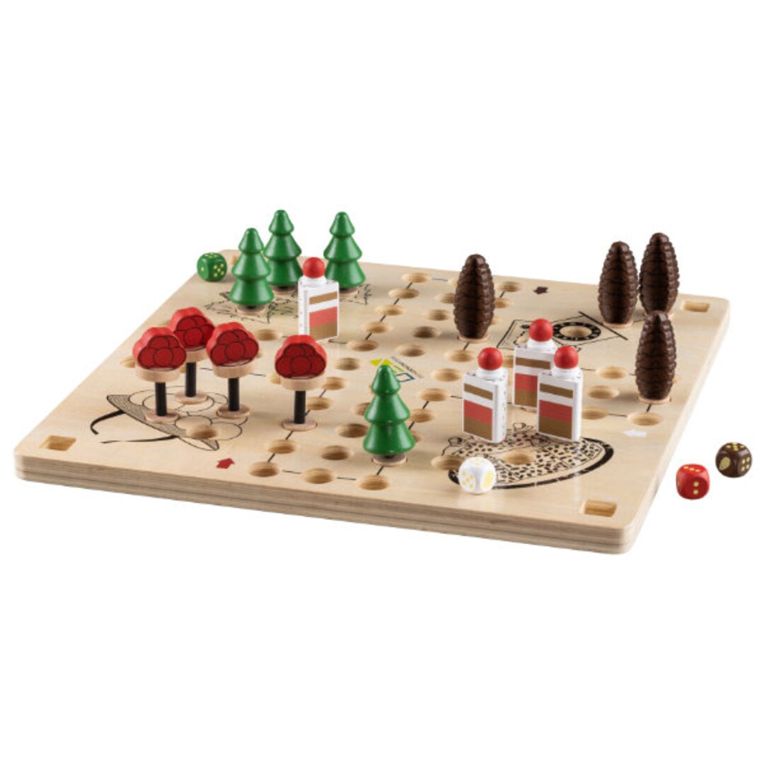 Board Game, Parlor Game Made of Wood Enjoy the Black Forest Ludo Game ...