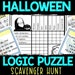 Halloween Logic Puzzle Scavenger Hunt Game for Kids, Party Game ...