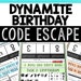 Dynamite Birthday Escape Room Code for Kids - Printable Party Game ...