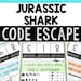 Jurassic Shark Escape Room Code for Kids - Printable Party Game ...
