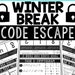 Winter Break Escape Room Code for Kids Printable Party Game Birthday ...