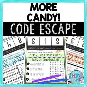 Candy Escape Room Code for Kids - Printable Party Game – Birthday Party ...