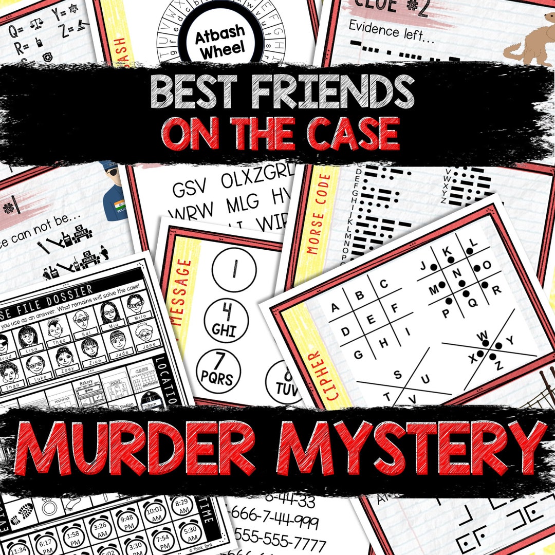 Murder Mystery Game for Kids – Spy Party – Best Friends – Secret Agent ...