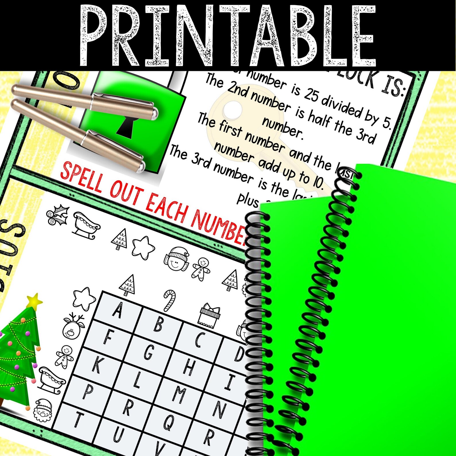 Christmas Escape Room for Kids Printable Party Game | Etsy