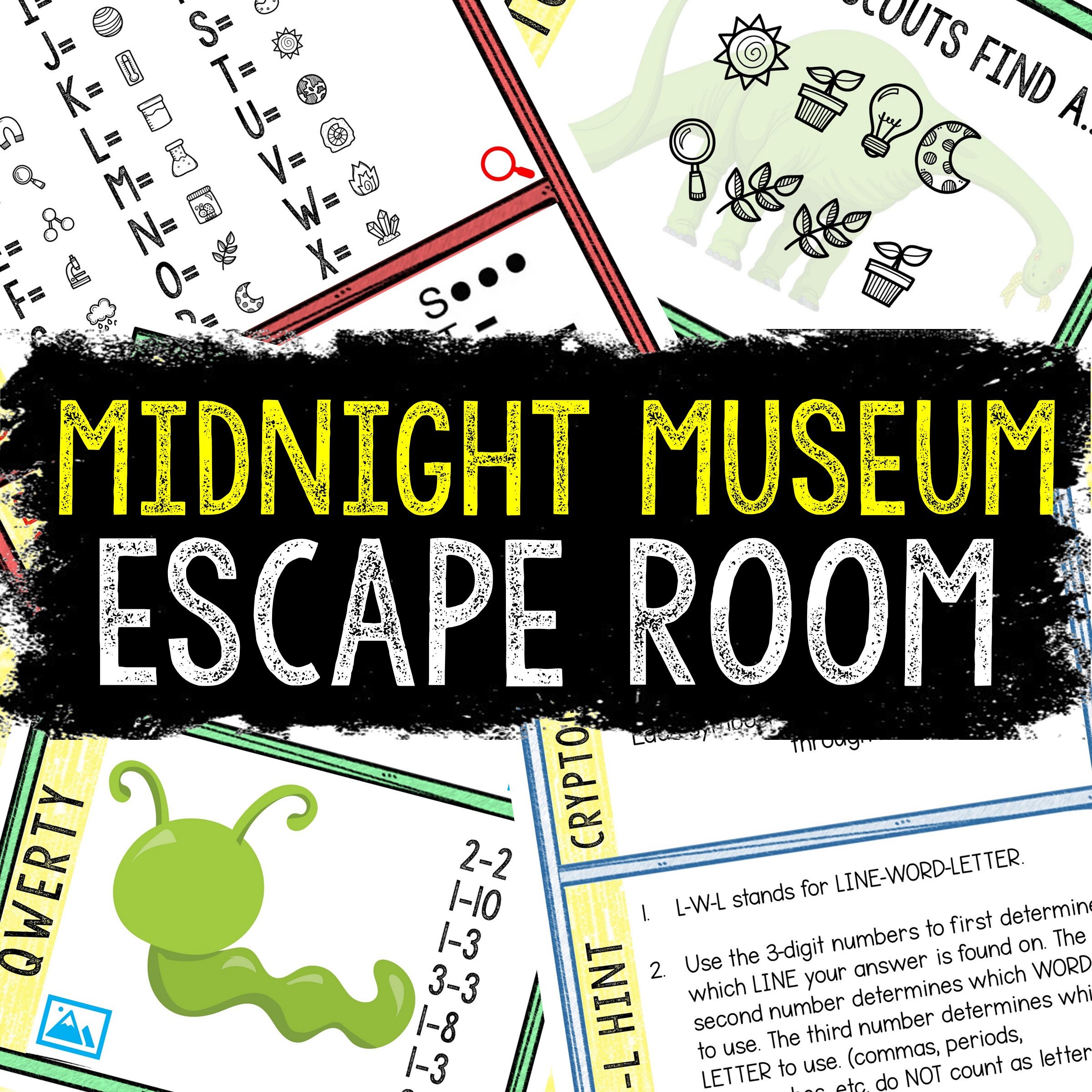 Escape Room for Kids DIY Printable Game Midnight Museum - Etsy