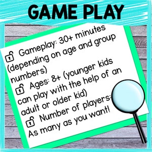 Jurassic Shark Escape Room Code for Kids - Printable Party Game ...