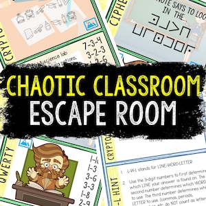 Escape Room for Kids - Printable Party Game – Chaotic Classroom Escape ...
