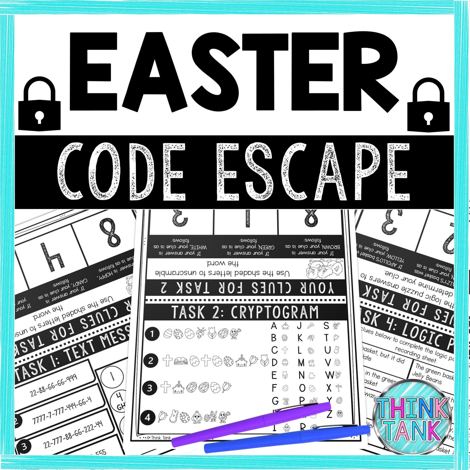 Easter Escape Room Code for Kids Printable Party Game - Etsy UK