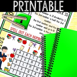 Escape Room for Kids - Printable Party Game – Chaotic Classroom Escape ...
