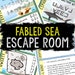 Escape Room for Kids Printable Party Game Fabled Sea Escape Room Kit ...