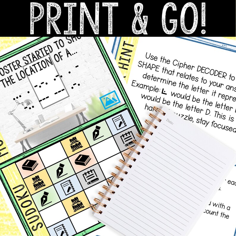 Escape Room for Kids Printable Party Game Written Quest - Etsy