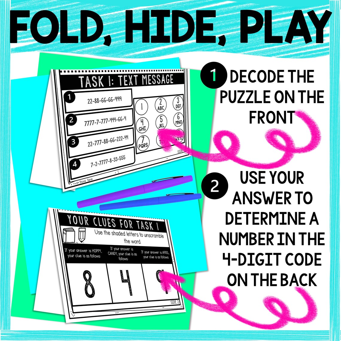 Christmas Escape Room Code for Kids, Printable Party Game, Christmas ...