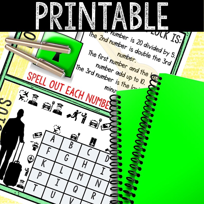 Escape Room for Kids Printable Party Game Taking Flight - Etsy