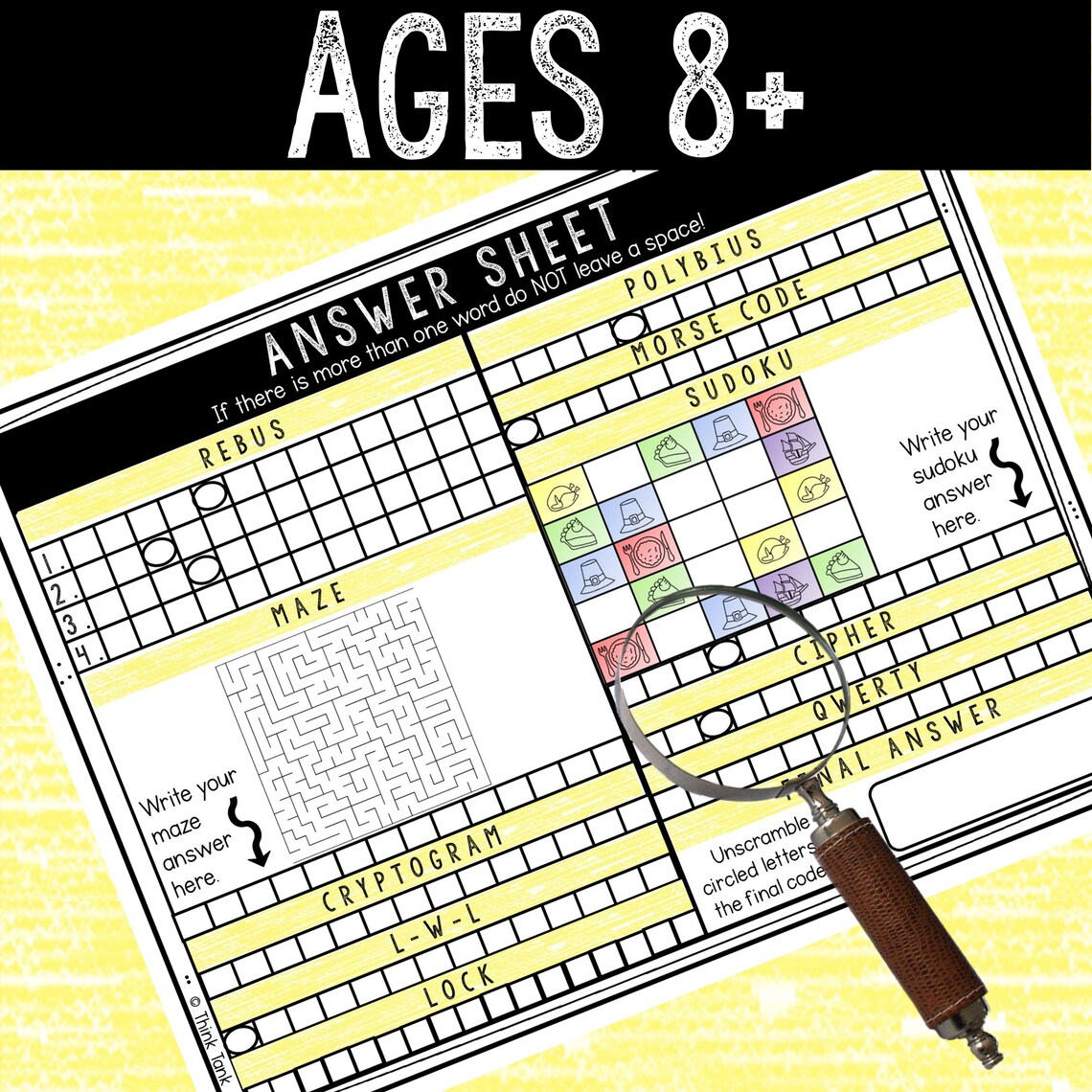 Thanksgiving Escape Room for Kids Printable Party Game - Etsy