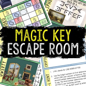 Escape Room for Kids - Printable Party Game – Magic Key Escape Room Kit ...