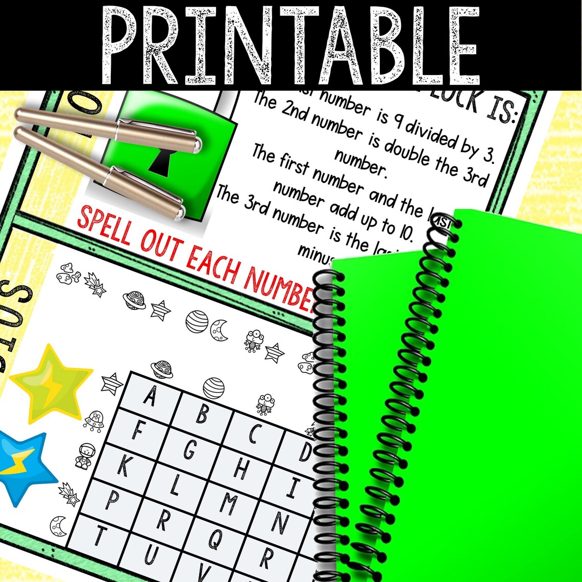 Escape Room for Kids DIY Printable Game Alien Invasion - Etsy