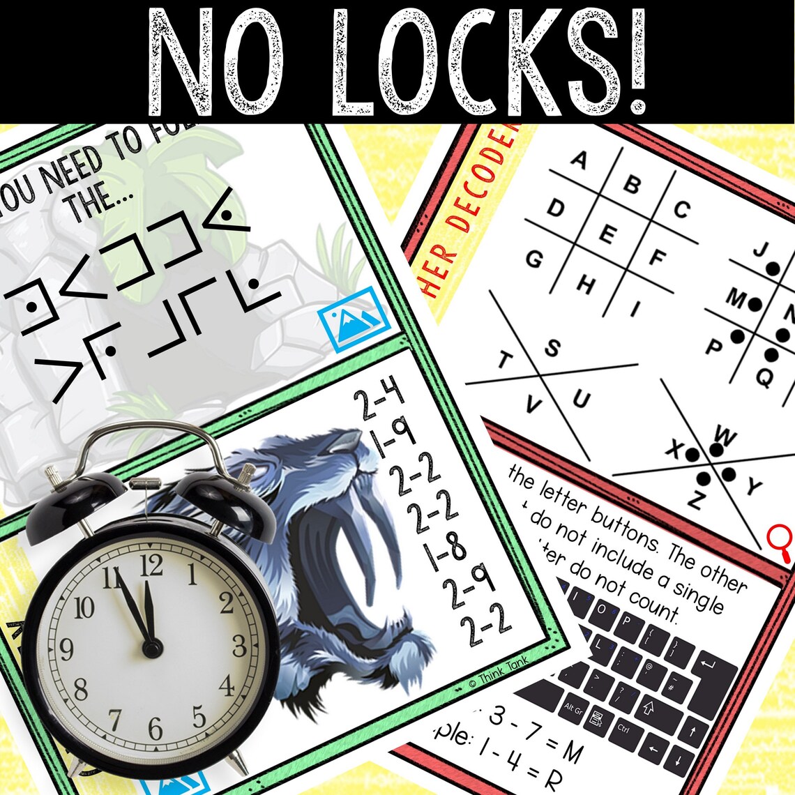 Escape Room for Kids DIY Printable Game Stone Age Escape - Etsy