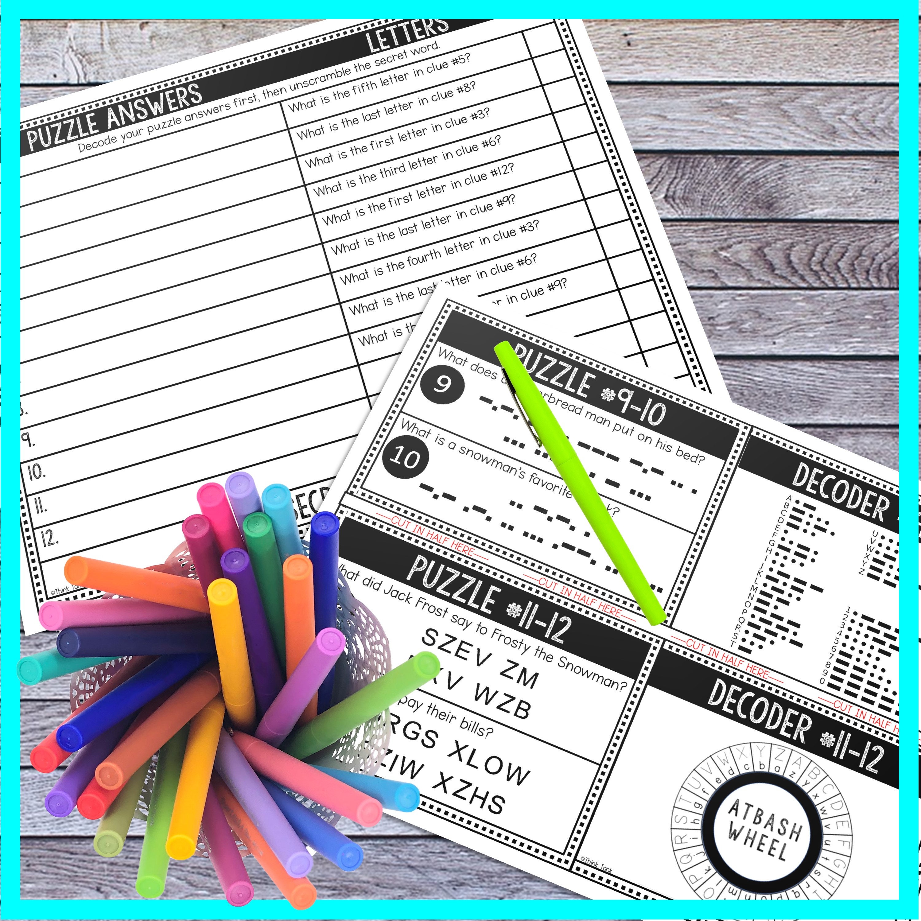 Winter Riddles Game Scavenger Hunt for Kids Escape Room - Etsy