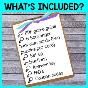 Christmas Movies Scavenger Hunt for Kids - Escape Room Puzzle Clue ...