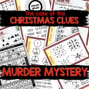Christmas Clues Murder Mystery Game for Kids – Spy Party – Secret Agent ...