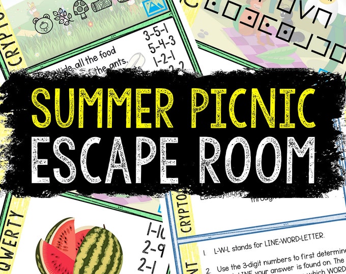 Kids Escape Room Game Printable - Party Escape - DIY Party Game for ...