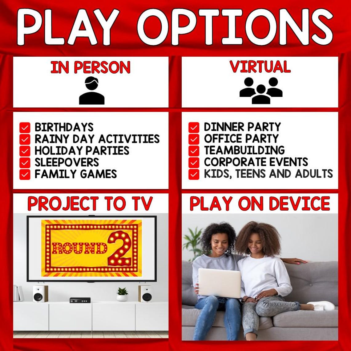 Virtual Trivia Game, Halloween, Digital Quiz Game, Powerpoint, Family ...