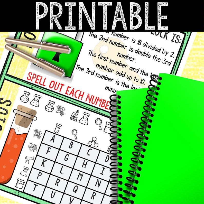 Escape Room for Kids Printable Party Game Time Travel | Etsy