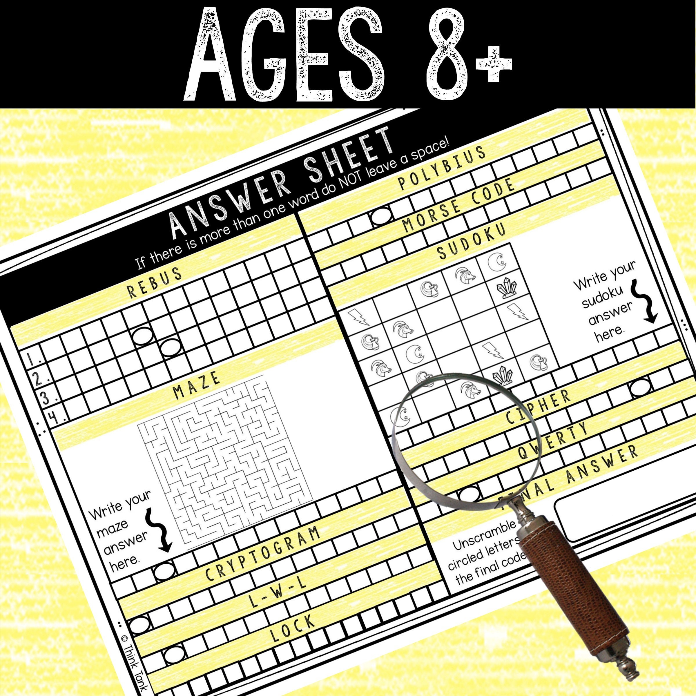 Escape Room for Kids - Printable Party Game – Lost Campsite Escape Room ...