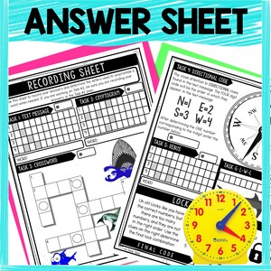 Jurassic Shark Escape Room Code for Kids - Printable Party Game ...