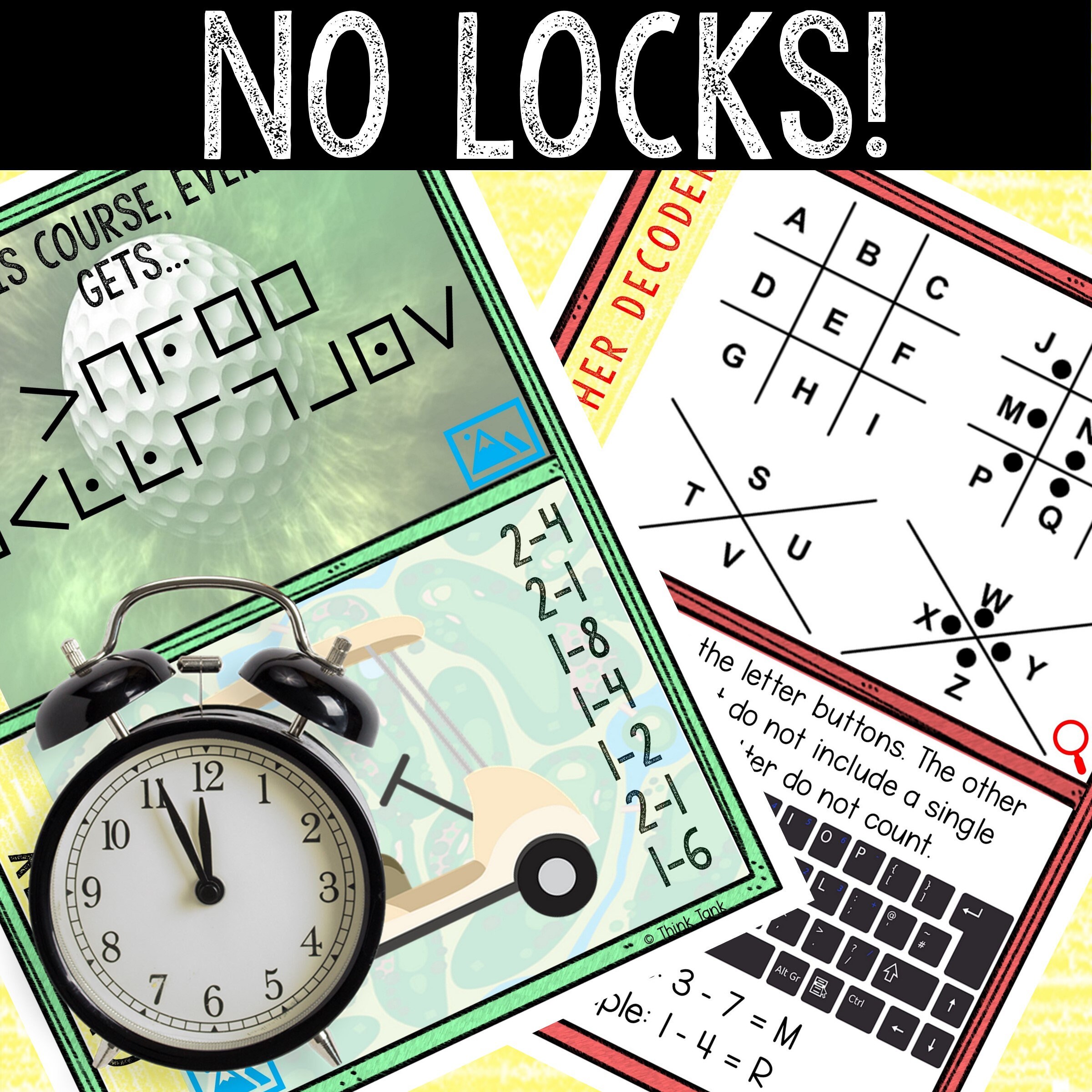 Escape Room for Kids - Printable Party Game – Golf Games Escape Room ...