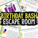 Escape Room for Kids Printable Party Game Birthday Bash - Etsy