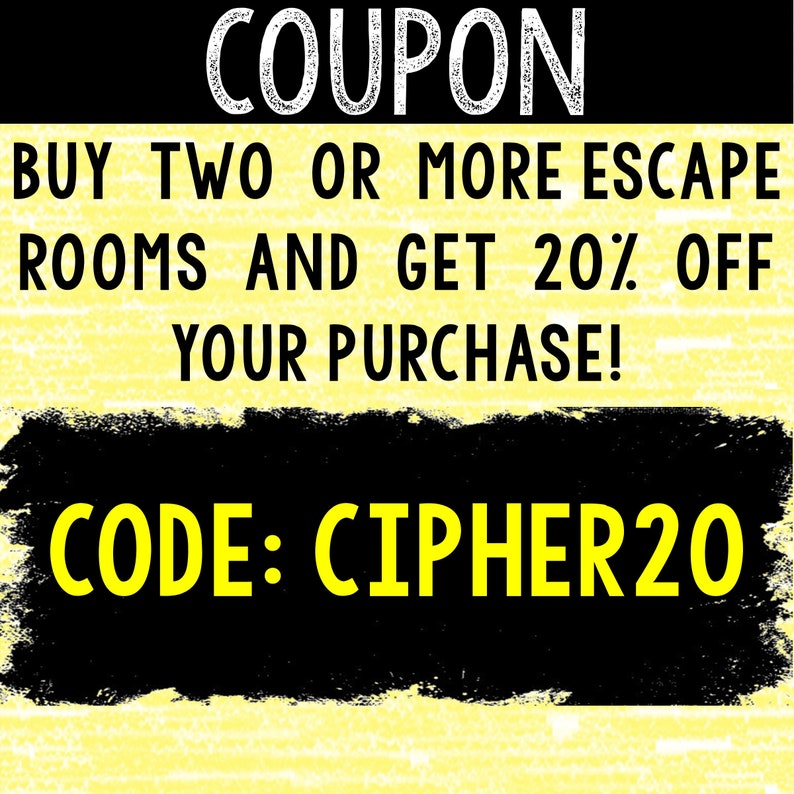 Escape Room for Kids Printable Party Game Birthday Bash | Etsy