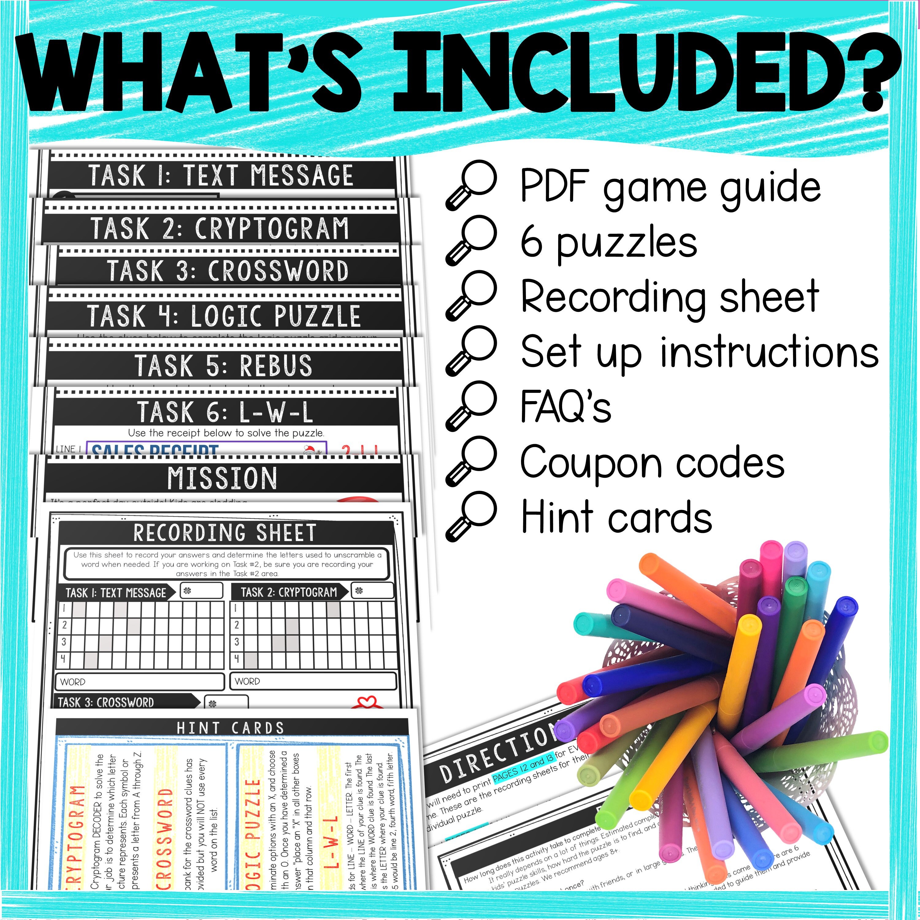 Valentine's Day Escape Room Code for Kids Printable - Etsy