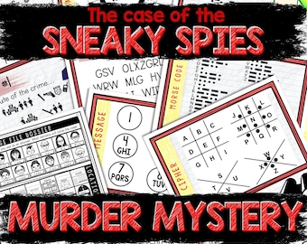 Secret Agent Mystery Mission for Kids Printable Spy Escape - Etsy